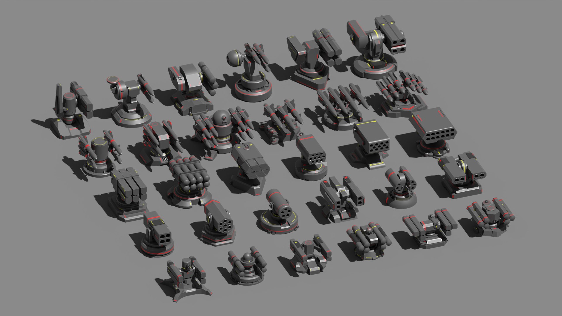 Missile And Rocket Launcher Pack Model - TurboSquid 1811981