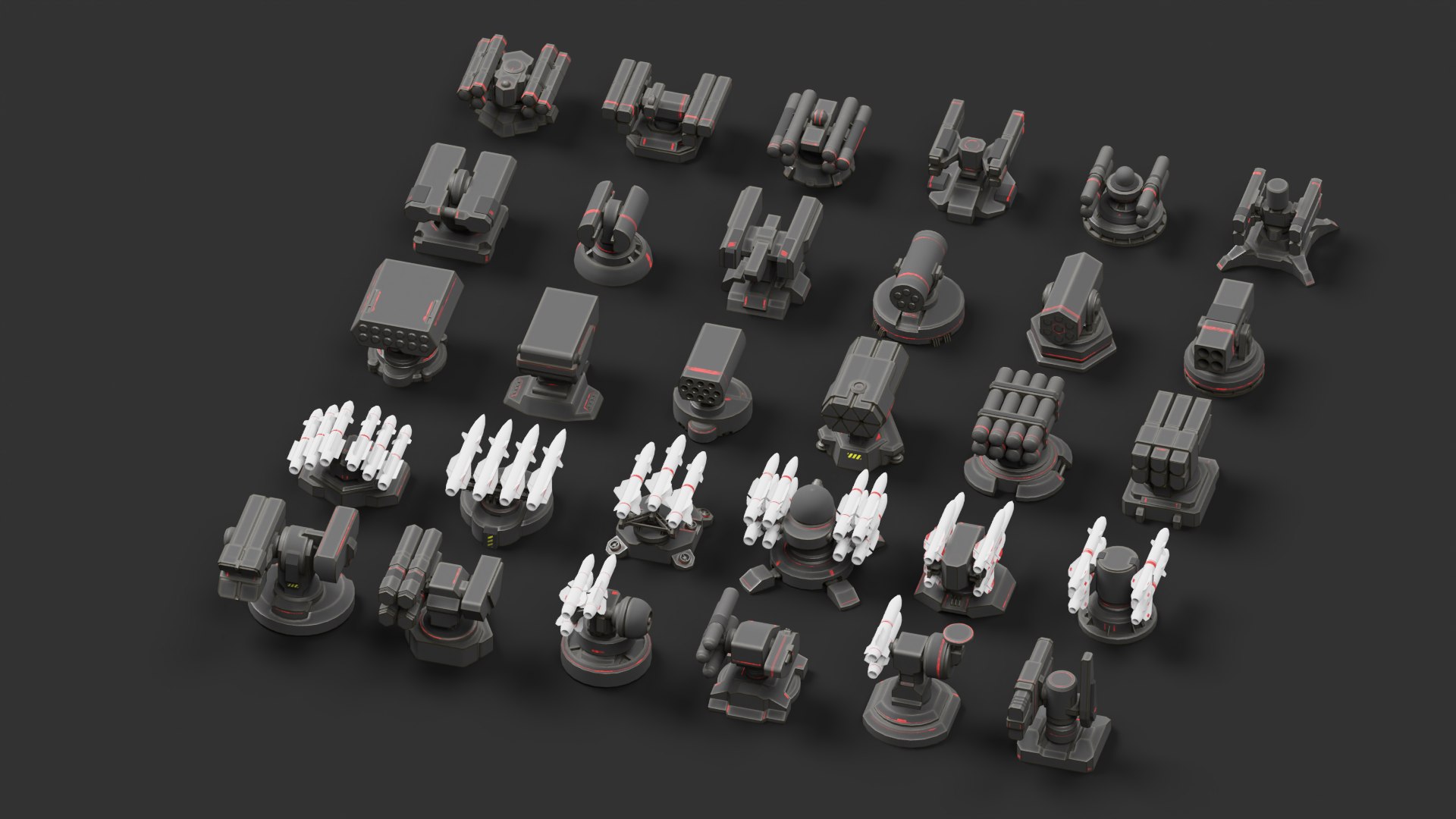 Missile And Rocket Launcher Pack Model - TurboSquid 1811981