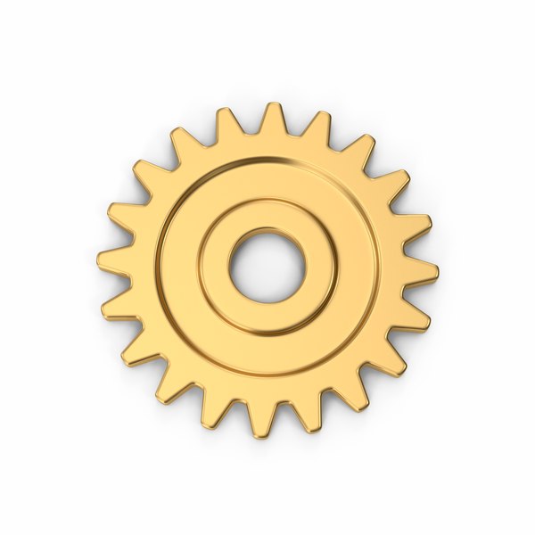 3D Gold Gear - TurboSquid 1959110