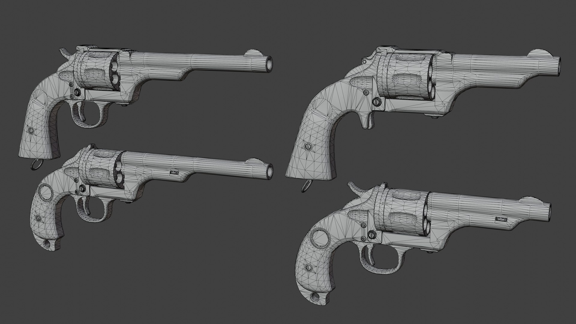 Merwin Hulbert Revolver 3D Model - TurboSquid 1944681