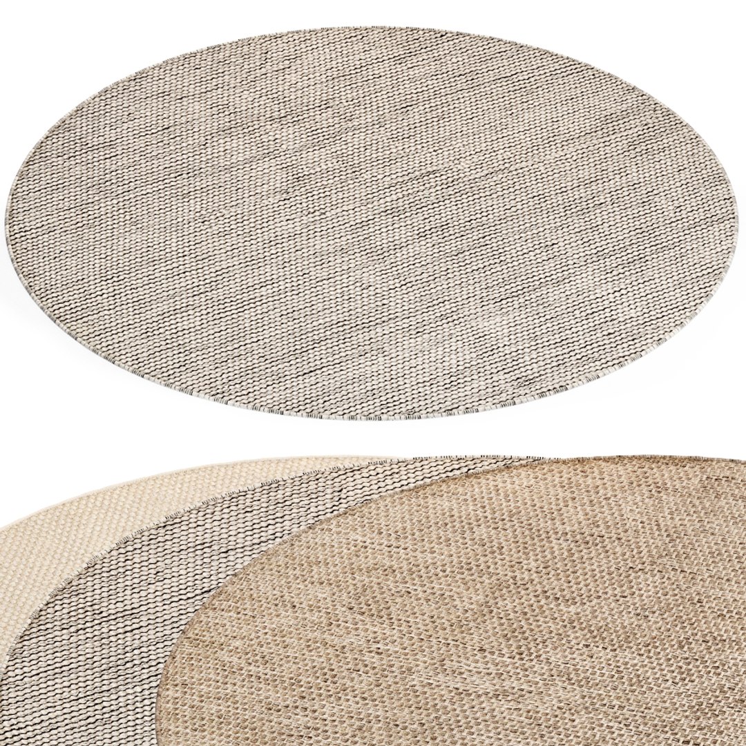 ROUND WOOL RUG 3D Model - TurboSquid 1805941