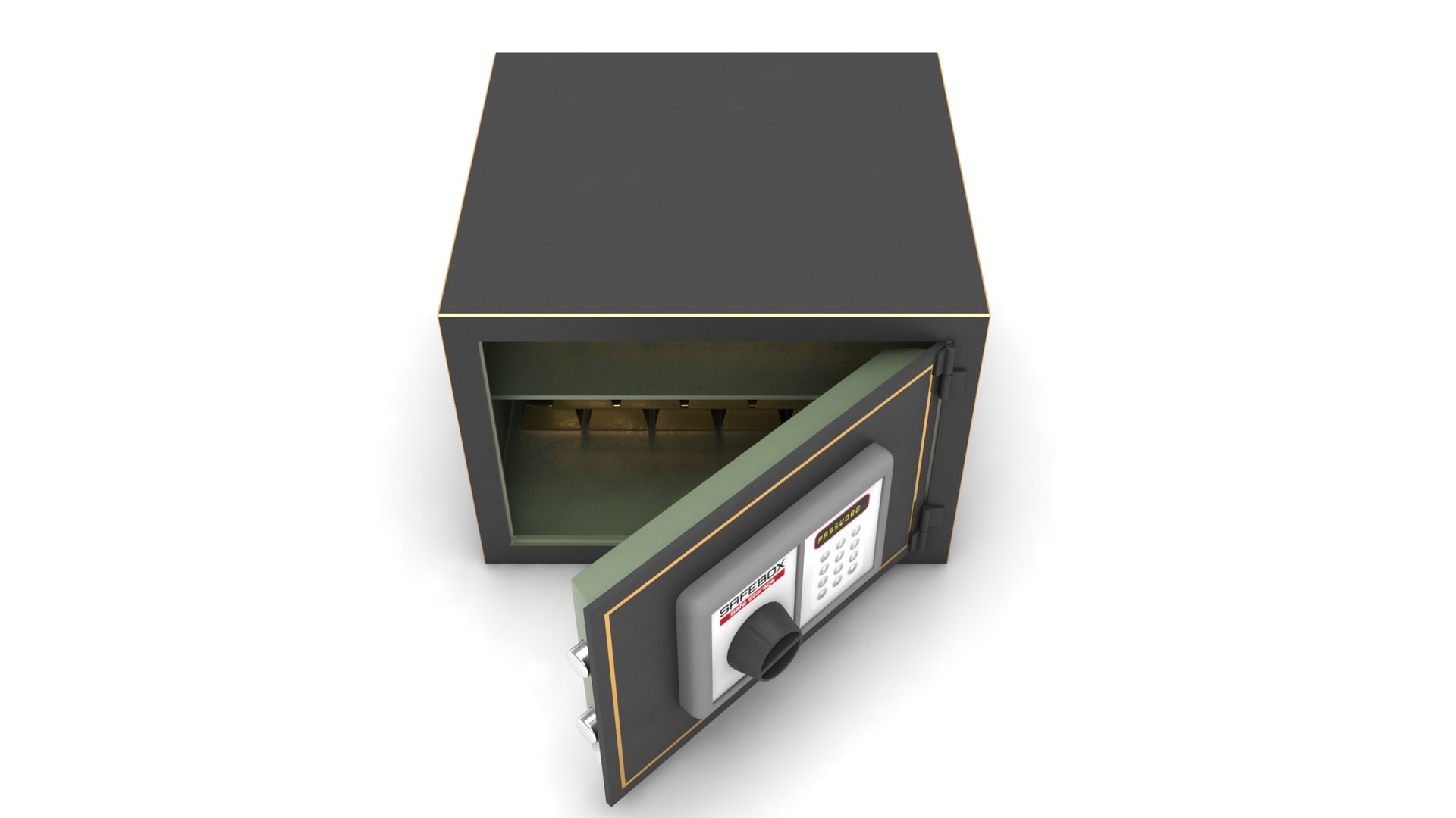 3D Steel Safe Model - TurboSquid 1618710