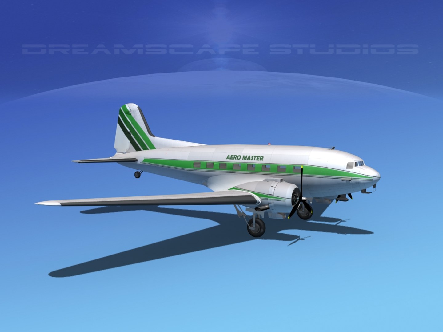 3d model dc-3 douglas