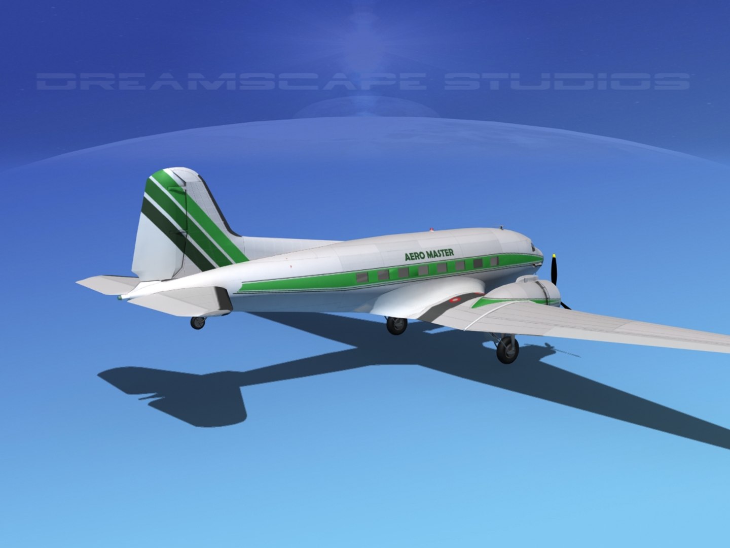 3d model dc-3 douglas