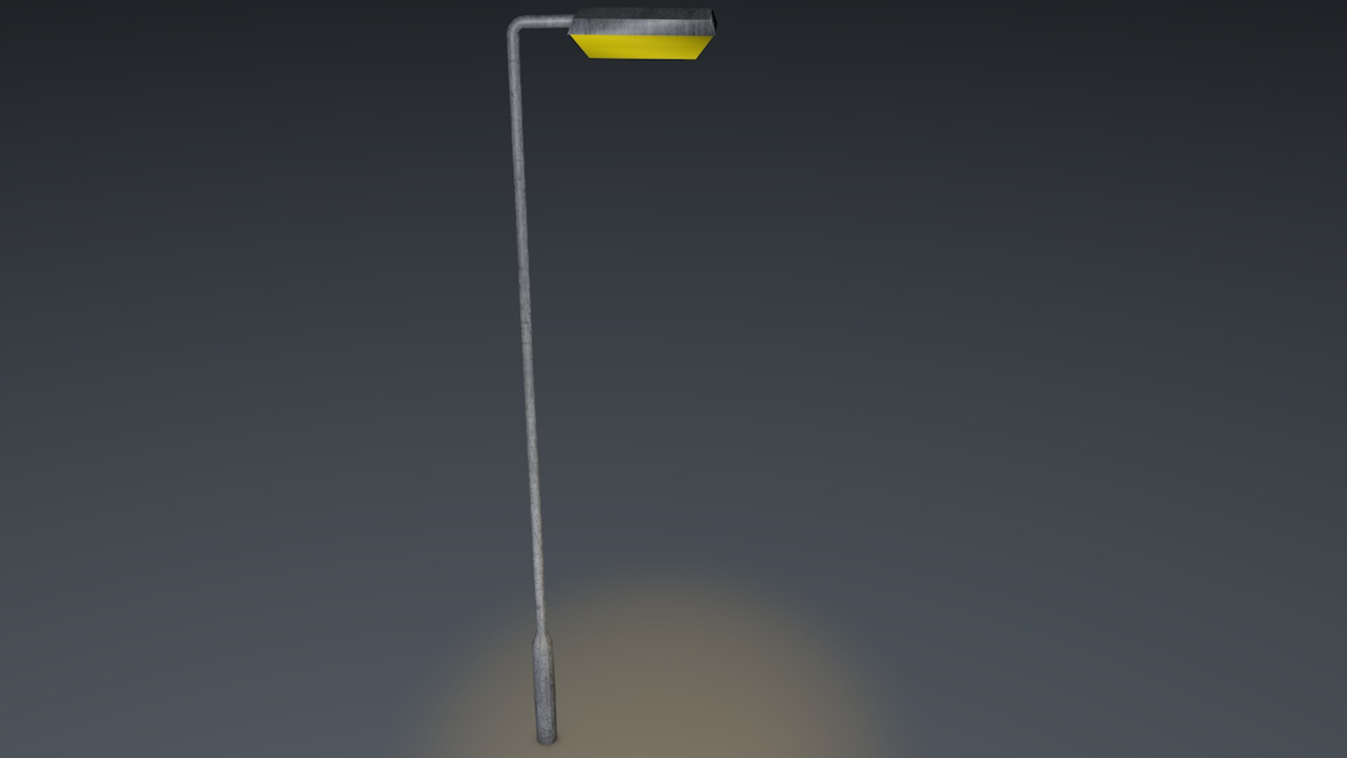 Free Basic Lamp Post 3d Model