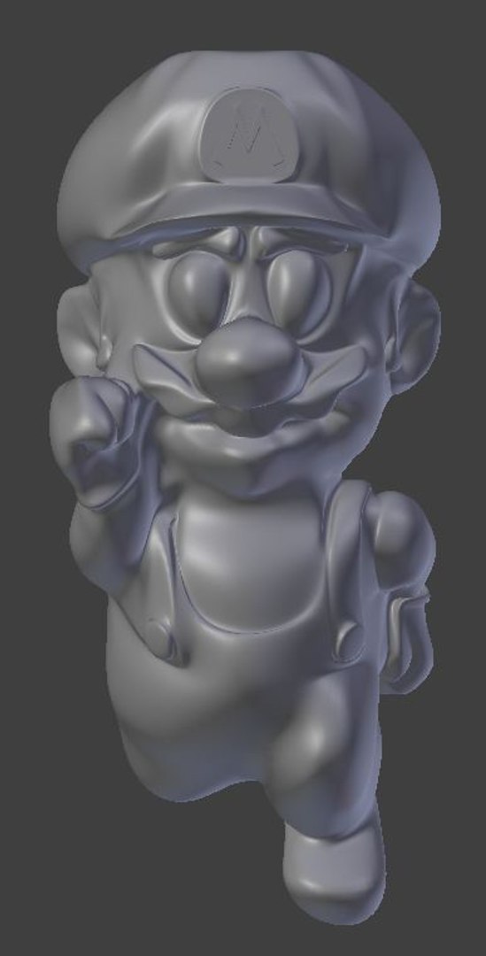 3d Model Of Mario Jumping Stereolithography