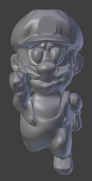 3d model of mario jumping stereolithography