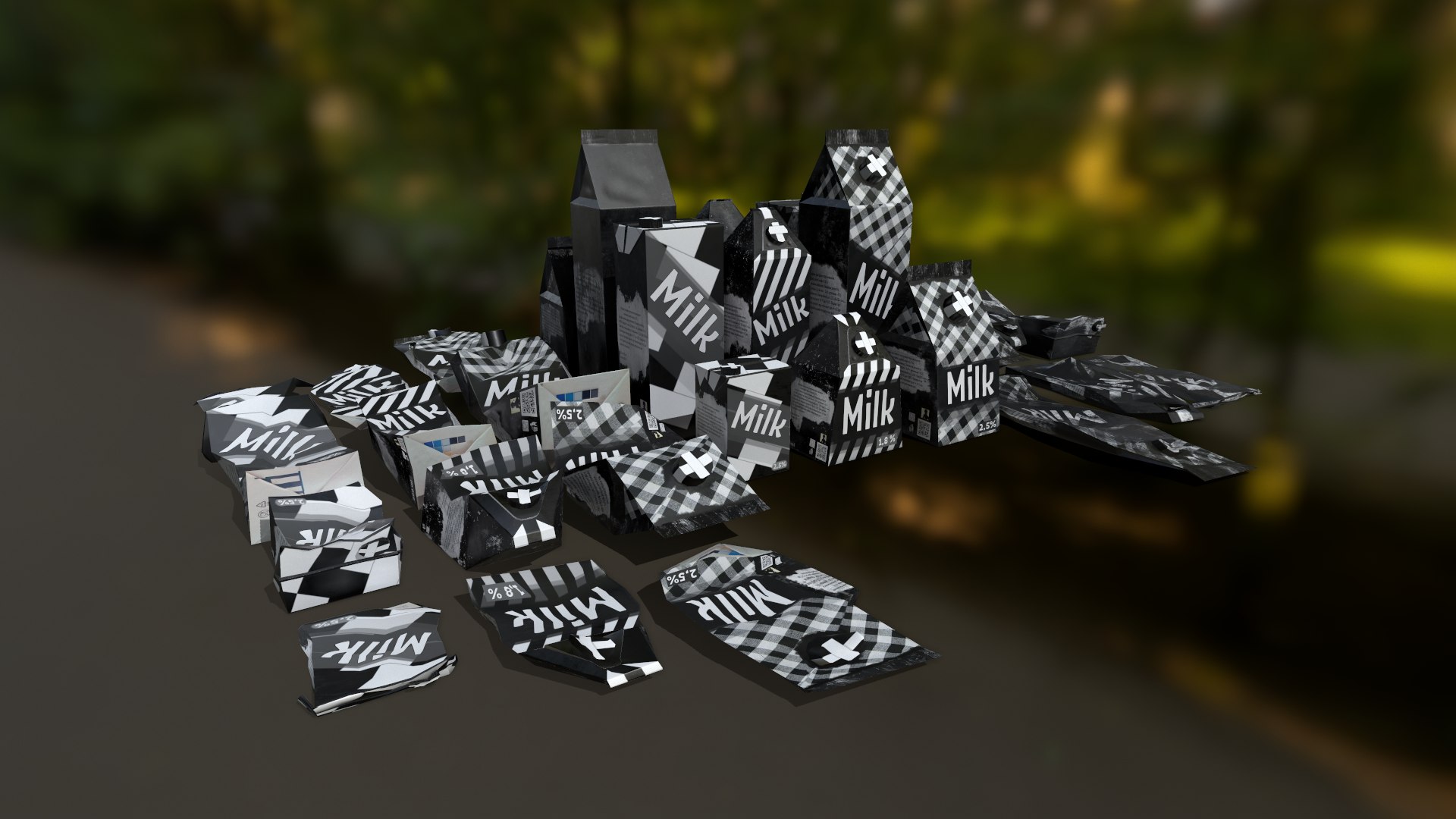 Milk Cartons 2k Pbr Model - TurboSquid 1467300