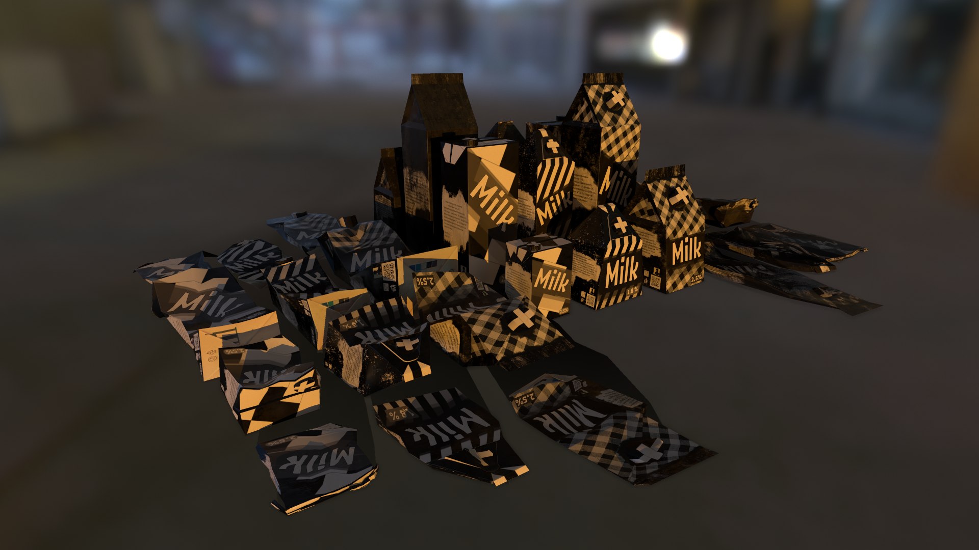 Milk Cartons 2k Pbr Model - TurboSquid 1467300