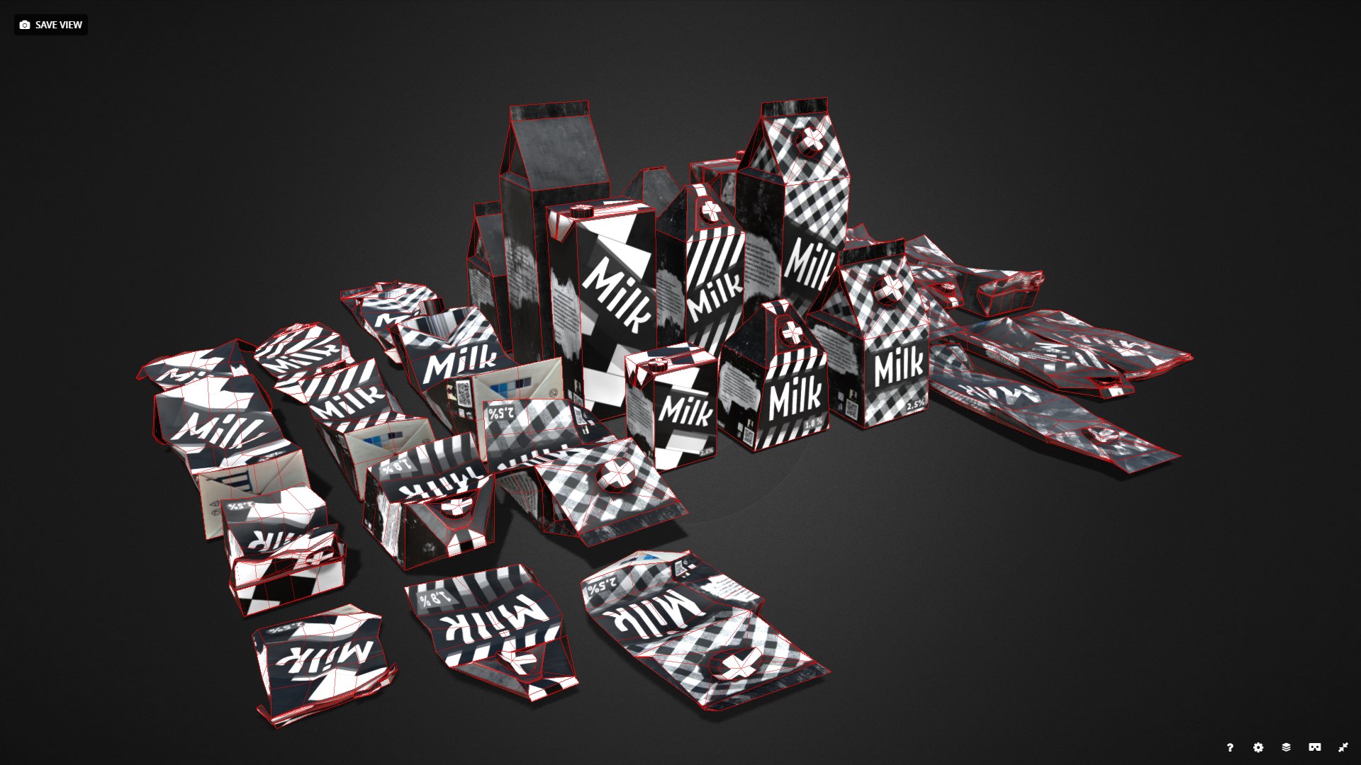 Milk Cartons 2k Pbr Model - TurboSquid 1467300