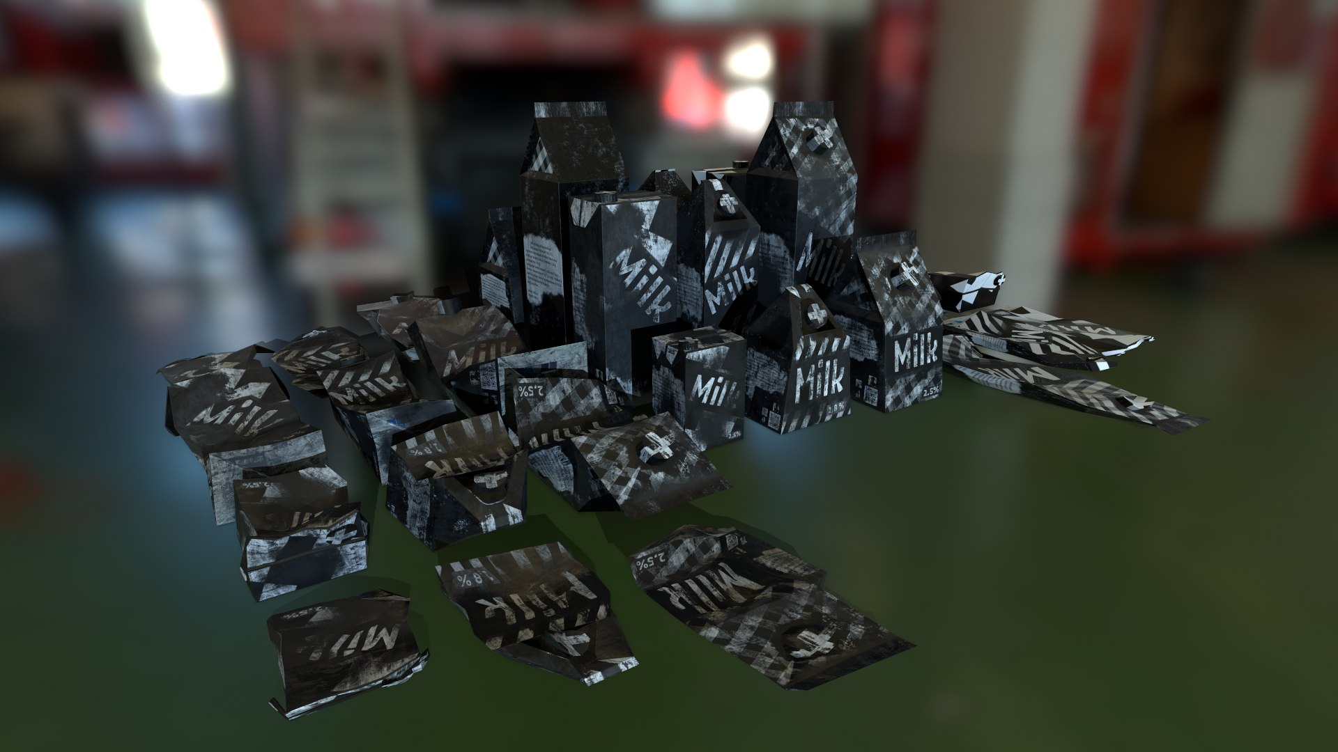 Milk Cartons 2k Pbr Model - TurboSquid 1467300