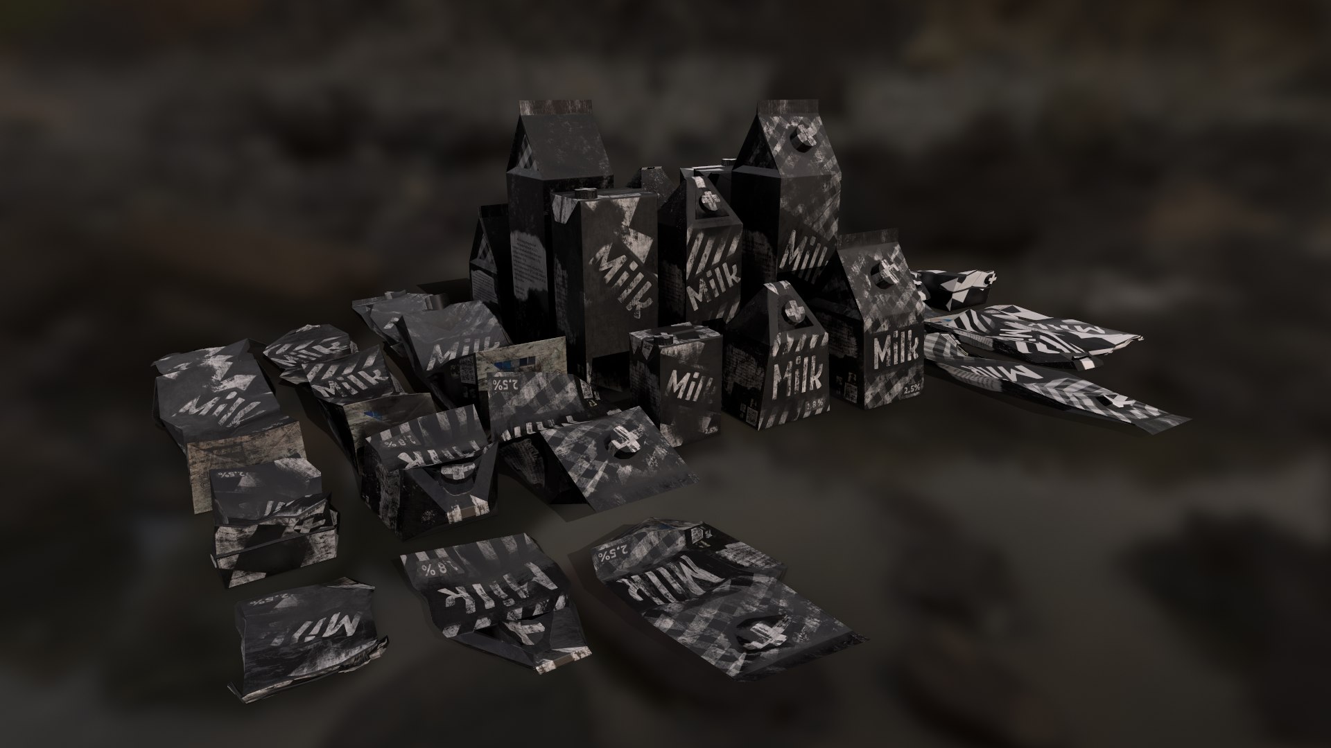 Milk Cartons 2k Pbr Model - TurboSquid 1467300