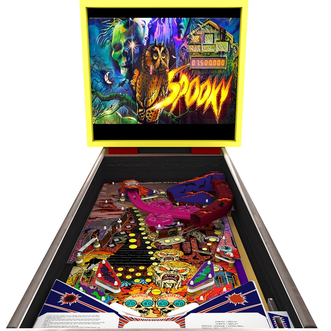 Spooky Pinball 3D Model - TurboSquid 1347007