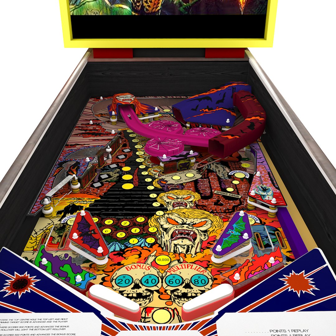 Spooky Pinball 3D Model - TurboSquid 1347007