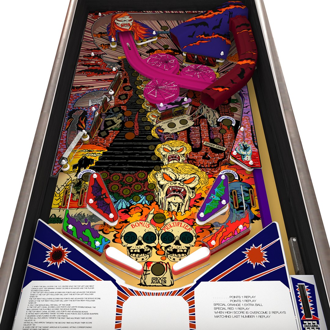 Spooky Pinball 3D Model - TurboSquid 1347007