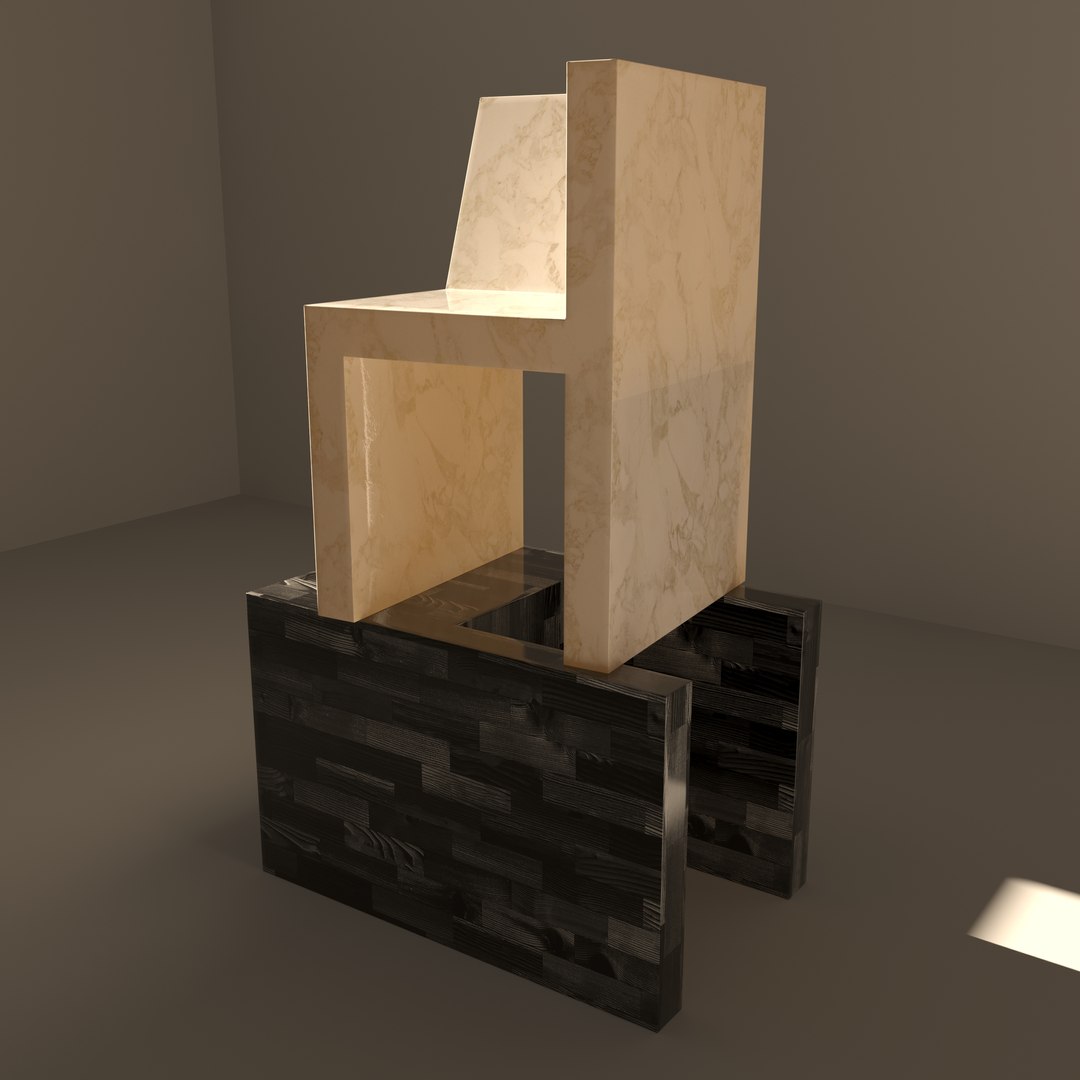 3D Rick Owens Chair Model - TurboSquid 1910259