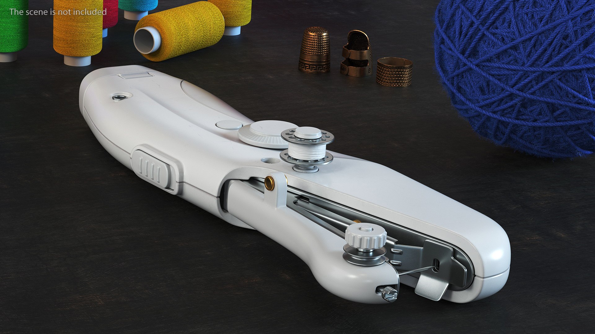 3D Designer Portable Sewing Machine White Model - TurboSquid 2143070