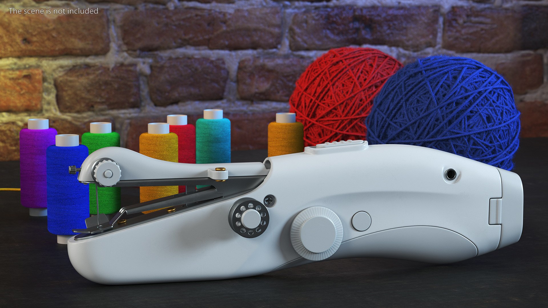 3D Designer Portable Sewing Machine White Model - TurboSquid 2143070