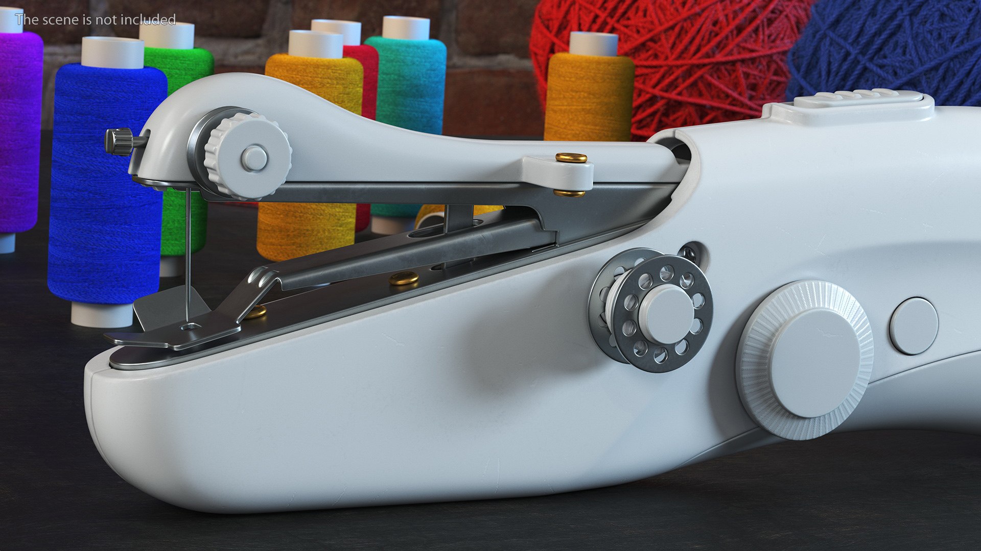 3D Designer Portable Sewing Machine White Model - TurboSquid 2143070