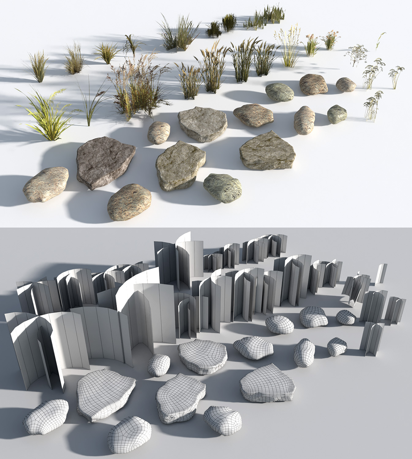 Real-time wild grass field 3D model - TurboSquid 1193869