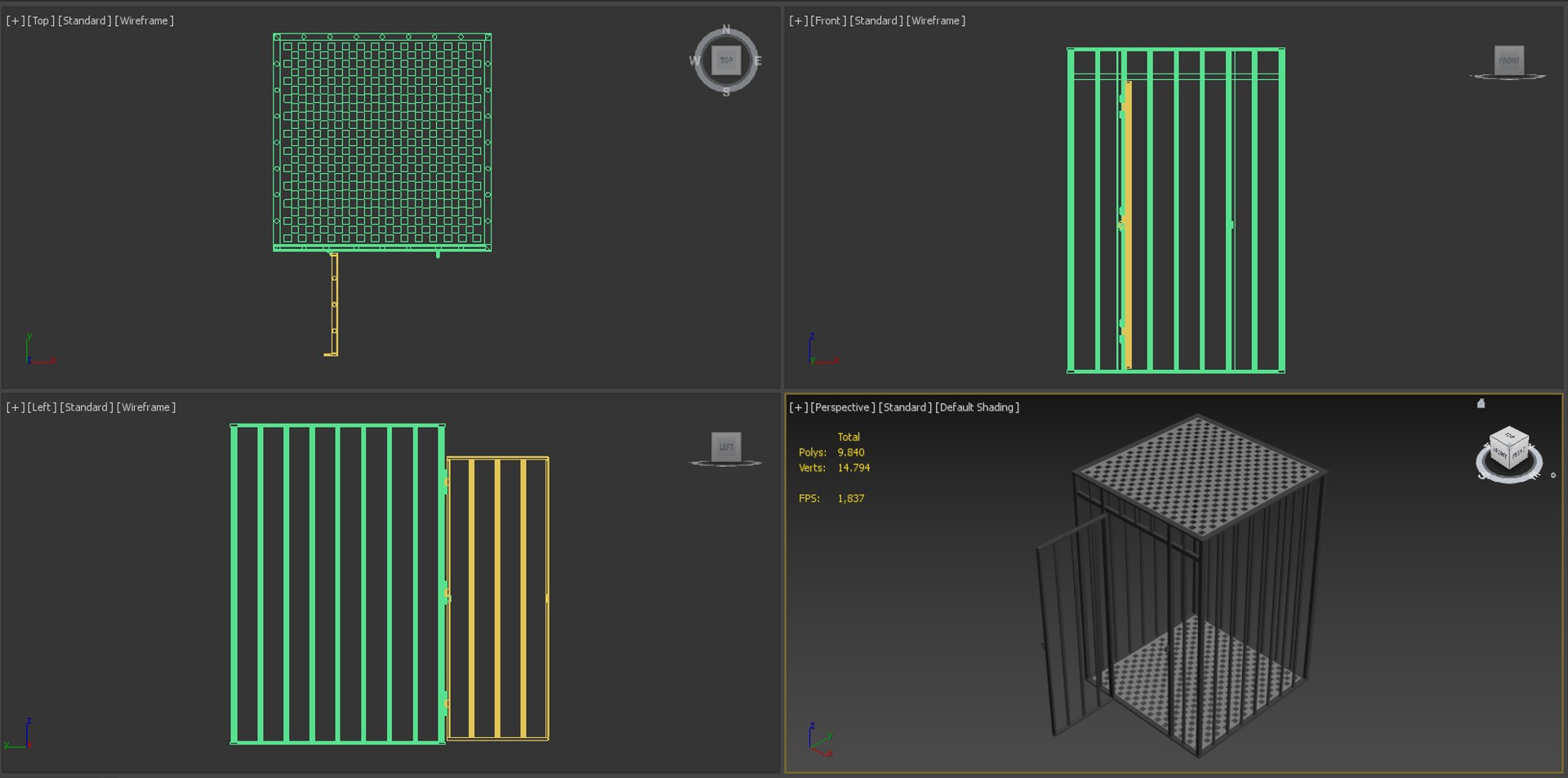 Iron Prison Cage Model 3D Model - TurboSquid 2164439