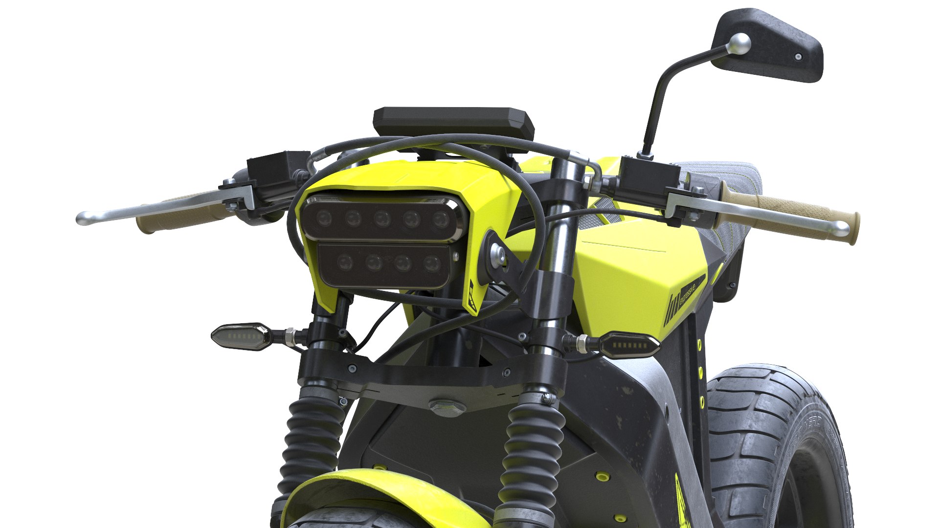 Electric Motorcycle Expressive 3D Model - TurboSquid 1795212