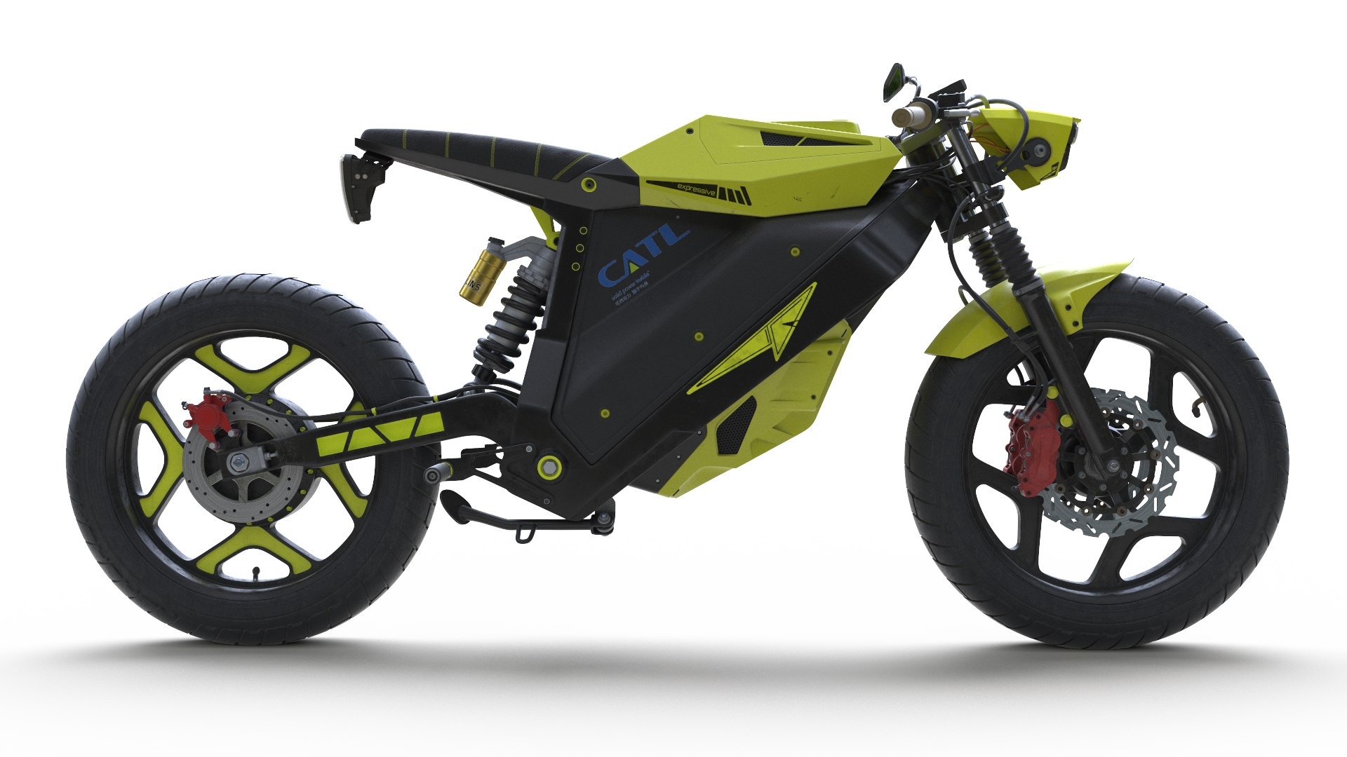 Electric Motorcycle Expressive 3D Model - TurboSquid 1795212