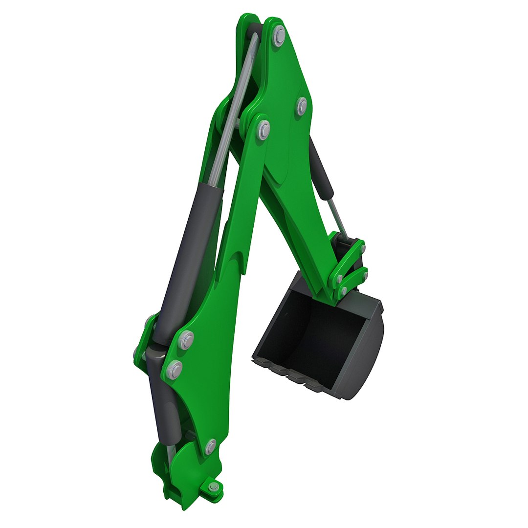 3d Shovel Backhoe Crane