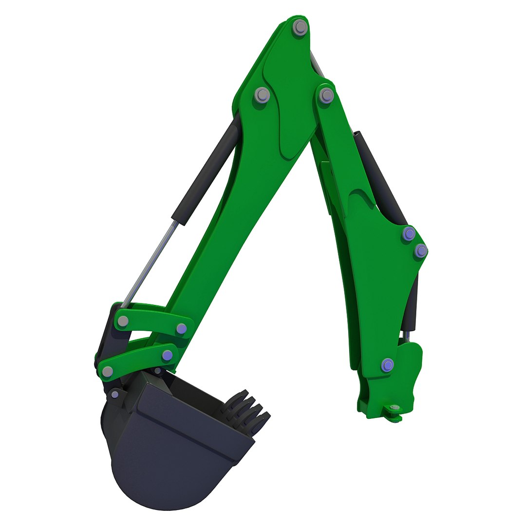 3d Shovel Backhoe Crane