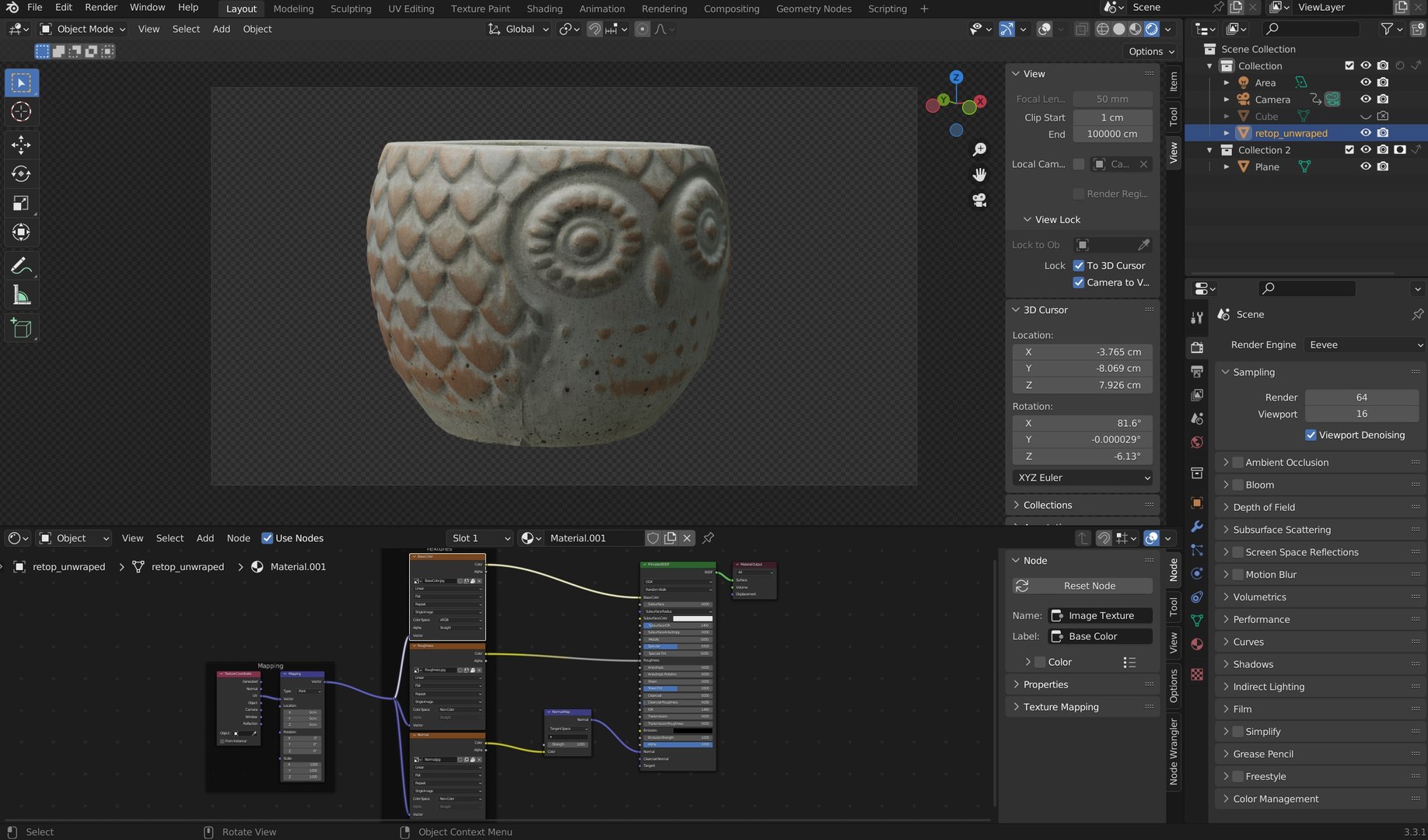 Owl Flower Pot 3D Model - TurboSquid 2025062