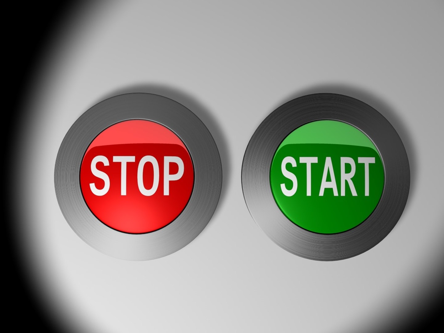 Button Start Stop 3d Model