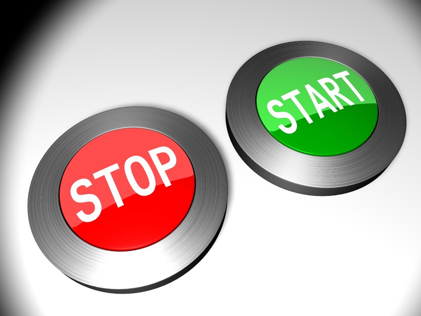 Button Start Stop 3d Model