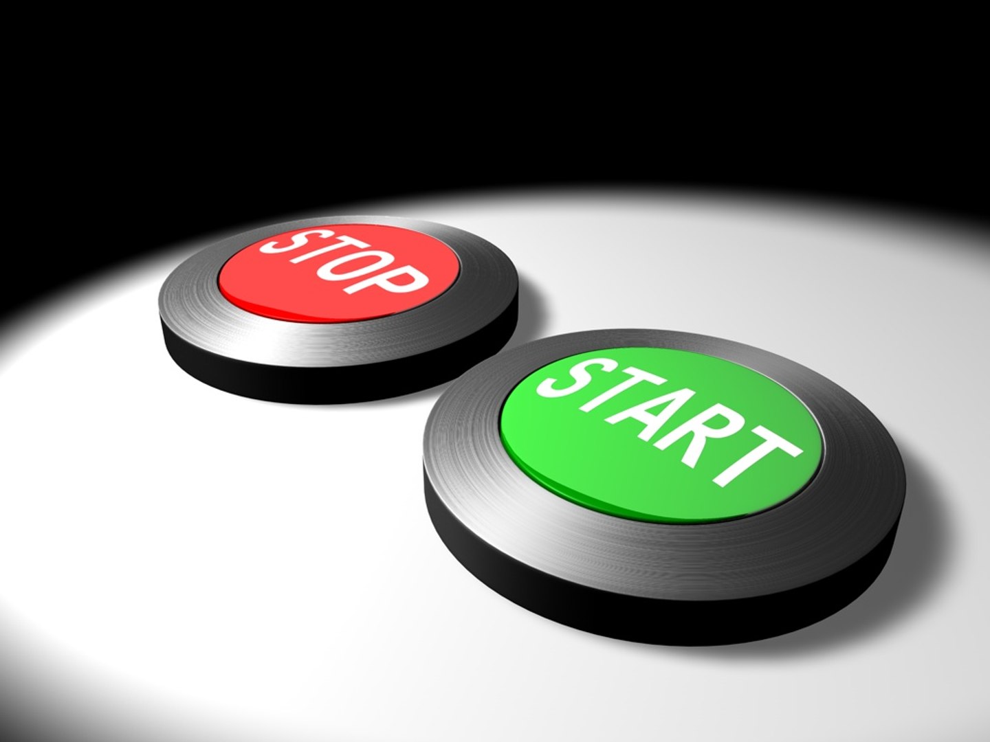 Button Start Stop 3d Model