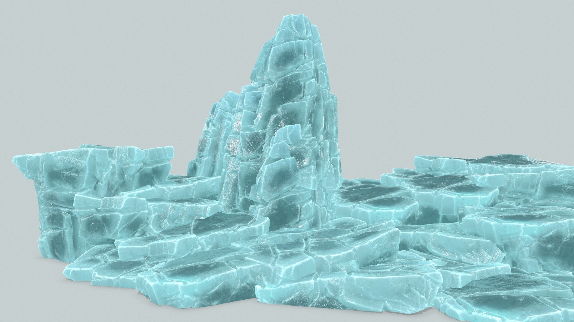 Ice Cliff 3D Model - TurboSquid 2216448