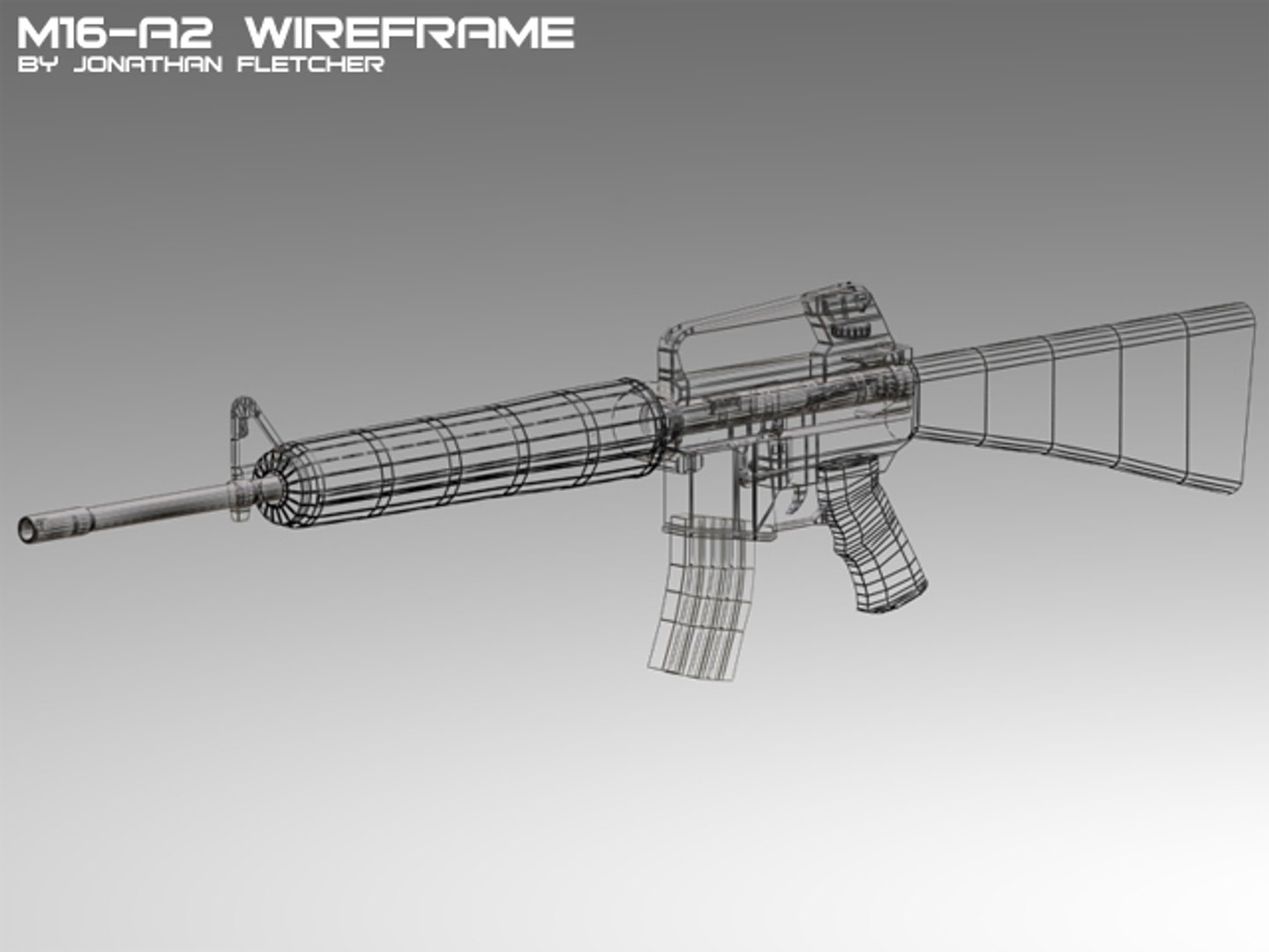 free max model m16-a2 assault rifle