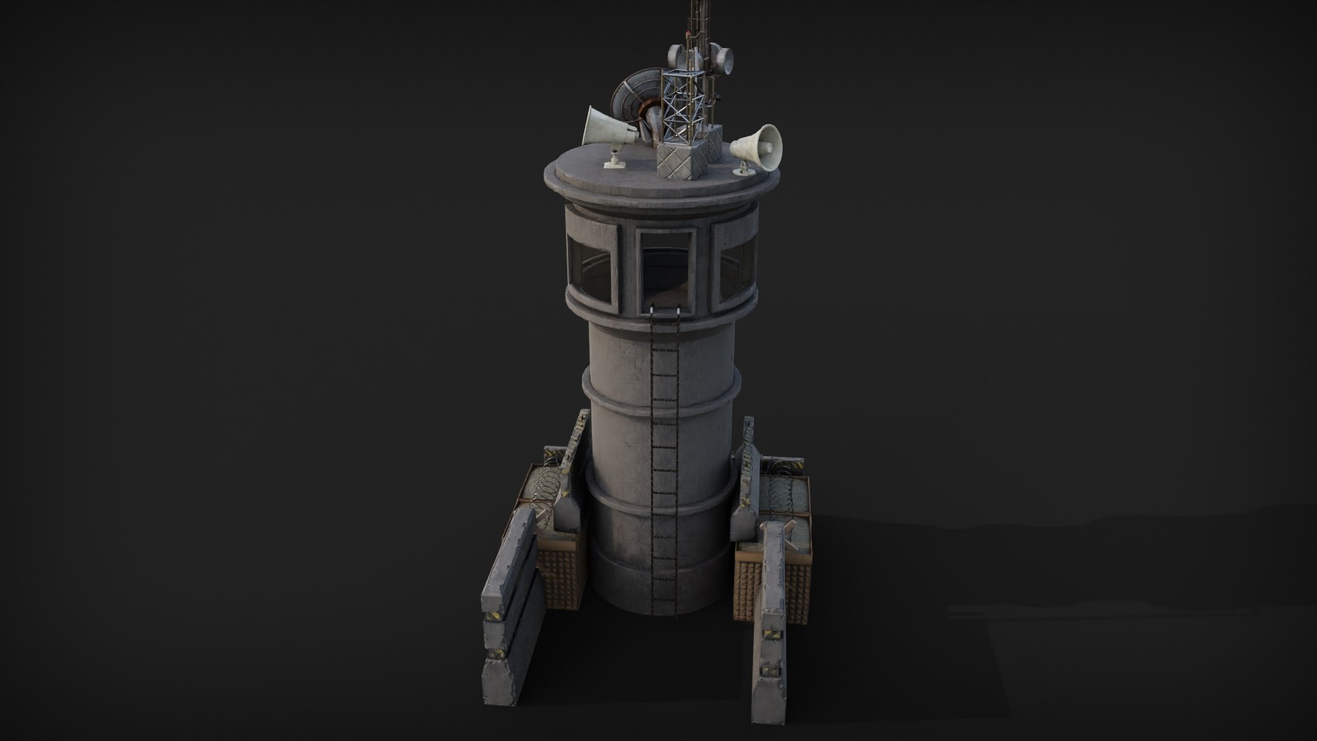 3D Guard Tower Model - TurboSquid 2122379