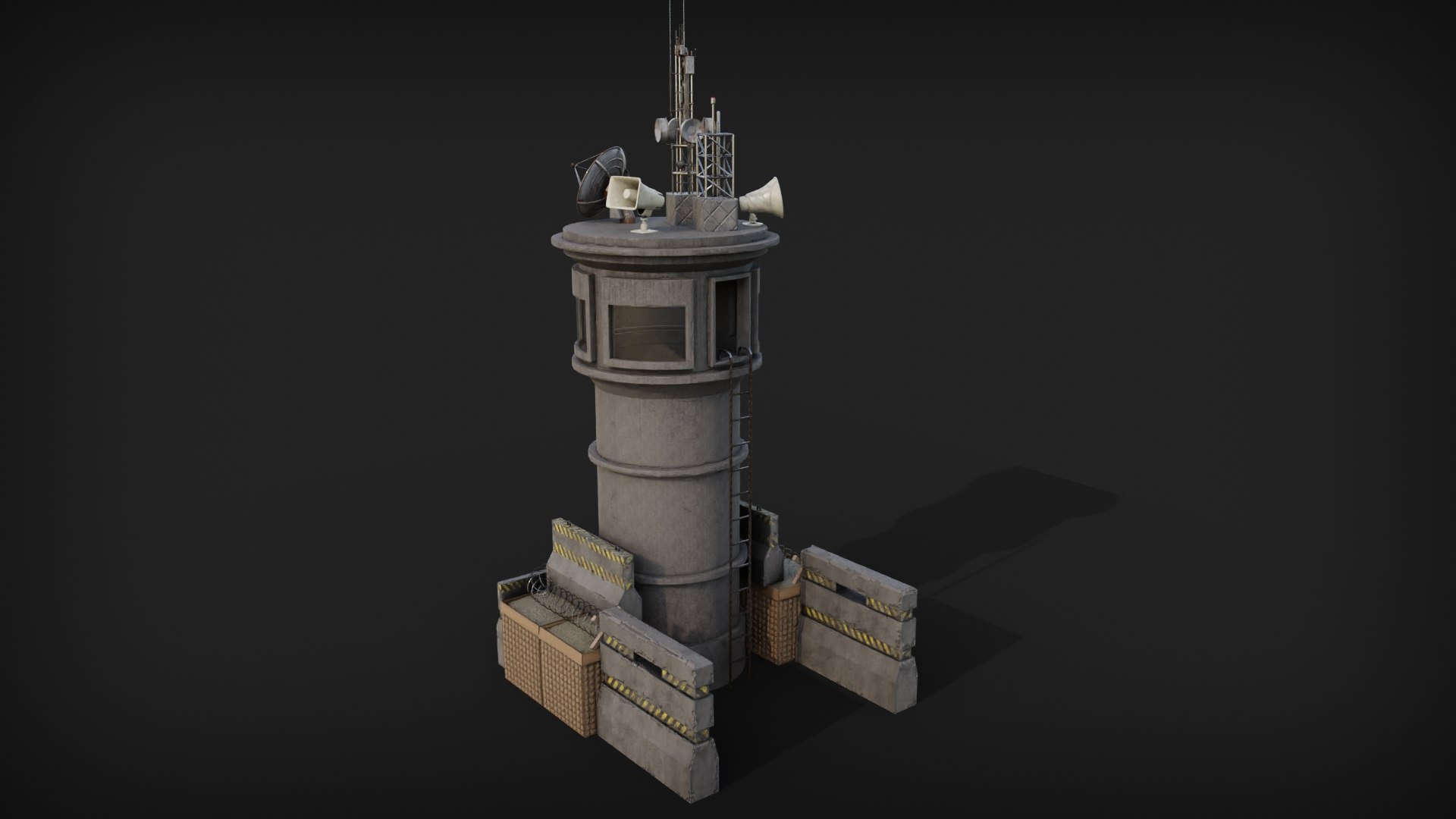 3D Guard Tower Model - TurboSquid 2122379