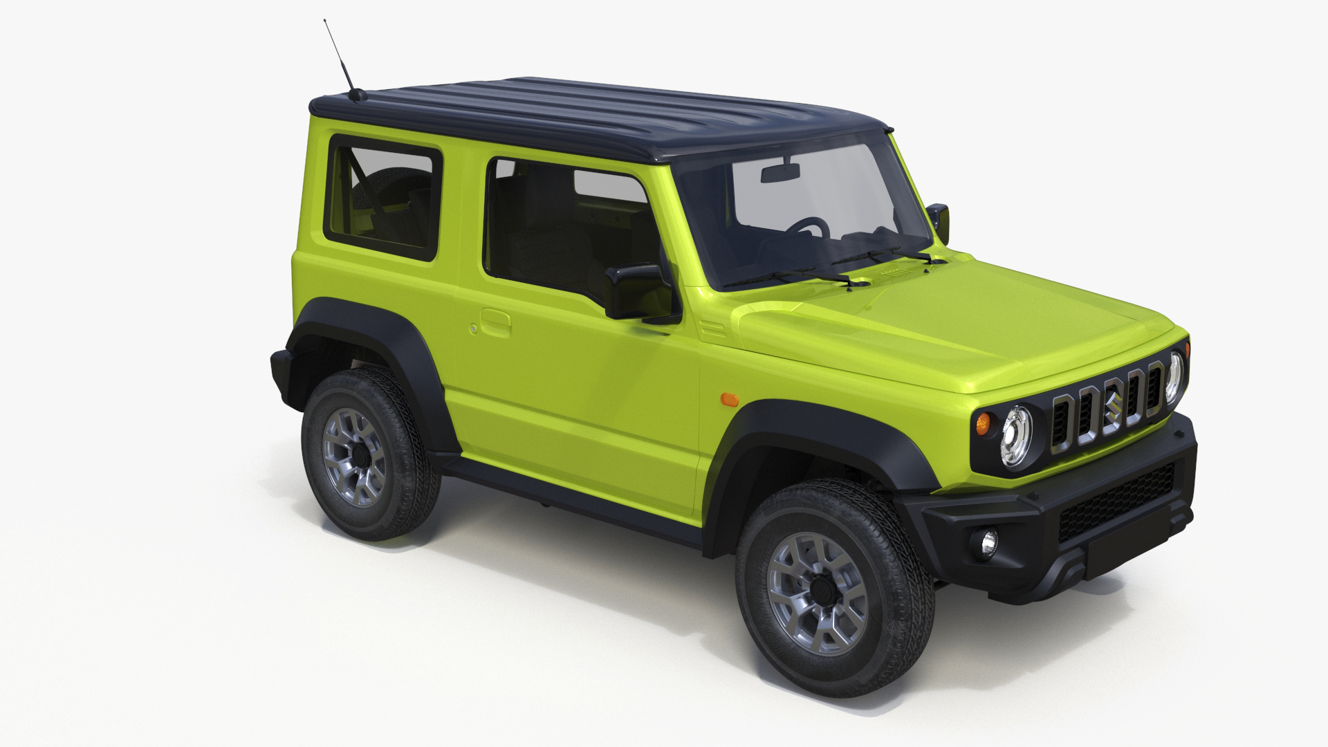 Suzuki Jimny 2025 Three Door SUV Green Rigged 3D Model - TurboSquid 2381729