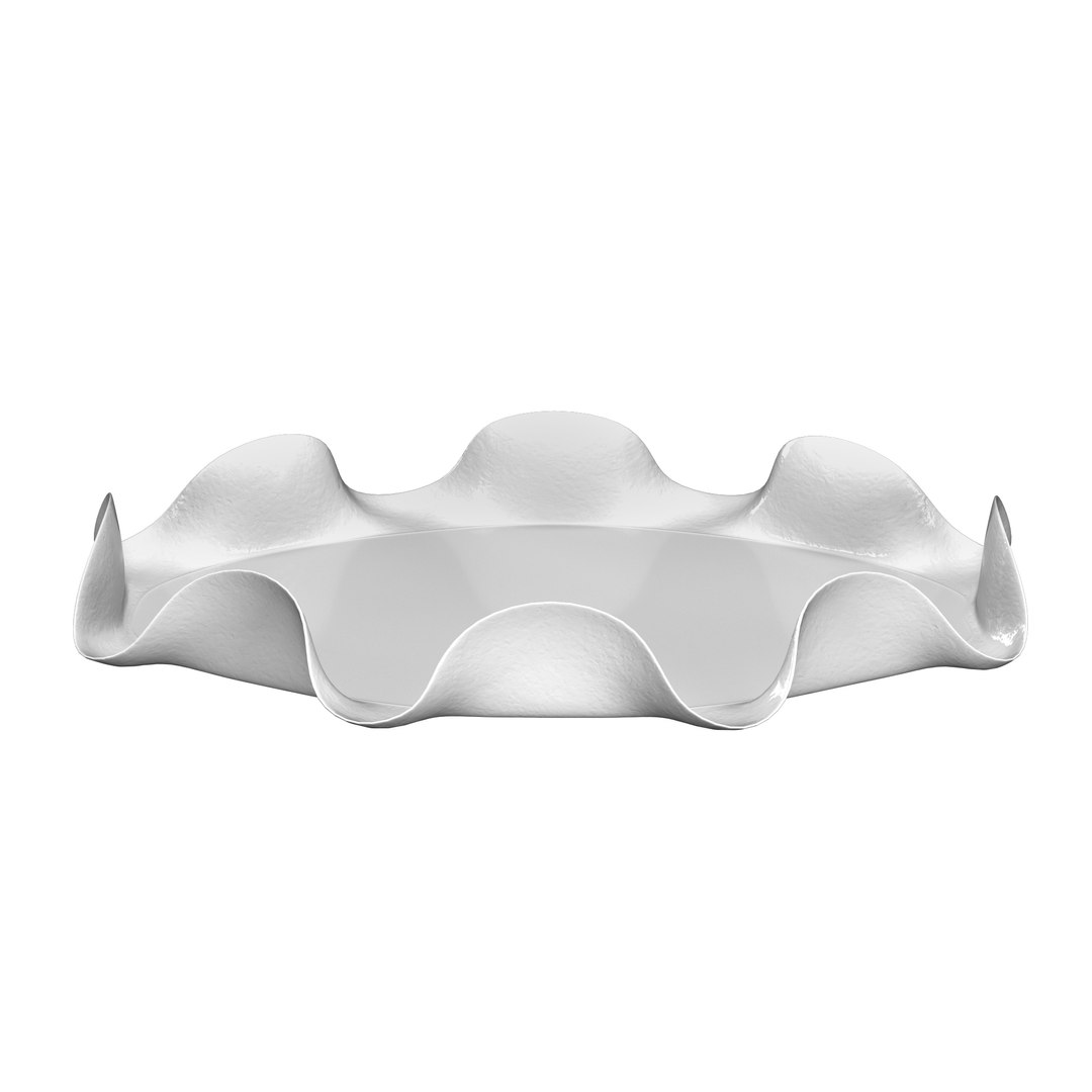 LARGE OVAL RUFFLE PLATTER 3D Model - TurboSquid 2143898