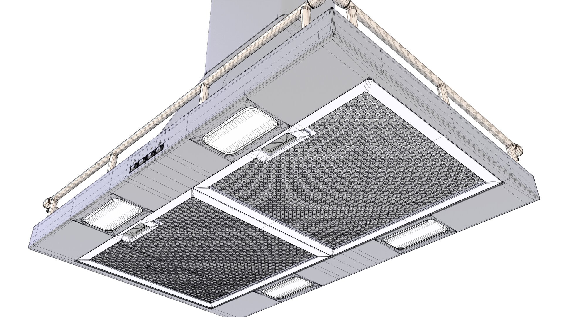 Island Kitchen Chimney 3D Model 26 Model - TurboSquid 1780477