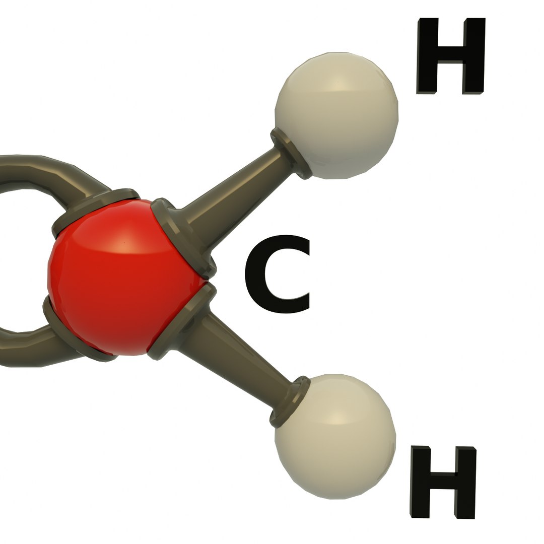 3D modeled ethylene molecular model - TurboSquid 1380457