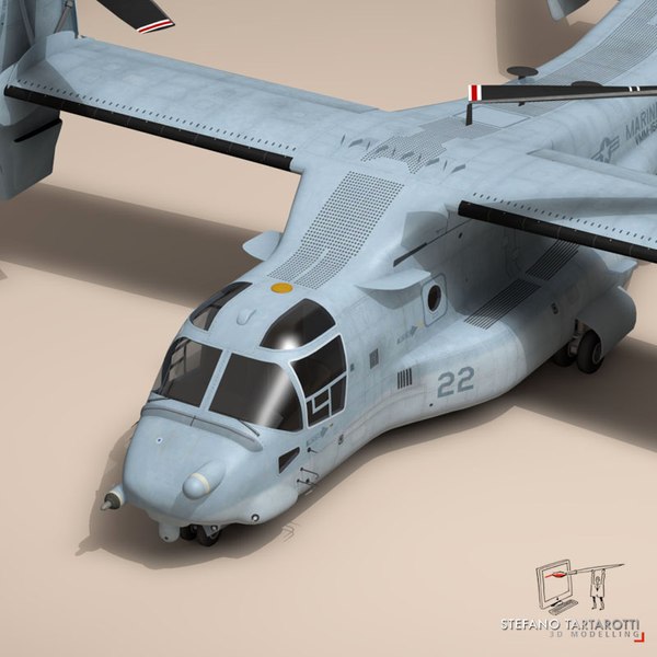 v-22 osprey helicopter 3ds