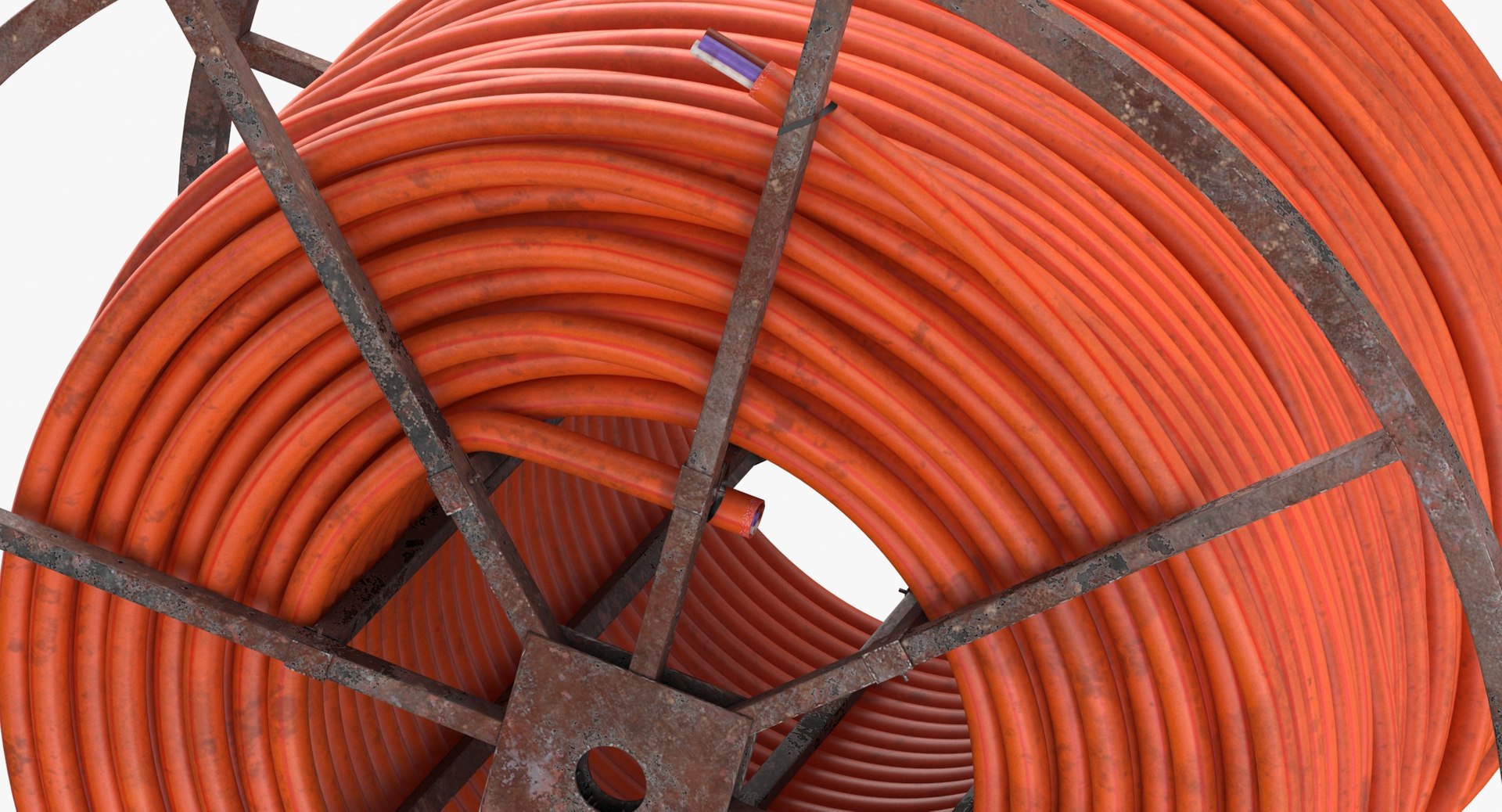 3D Cable Spool Clean and Dirty model - TurboSquid 1864608