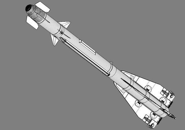 3d model r-60 m missile