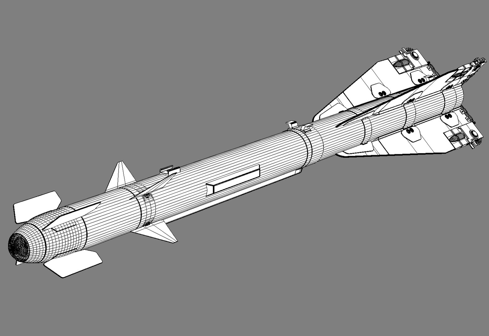 3d Model R-60 M Missile