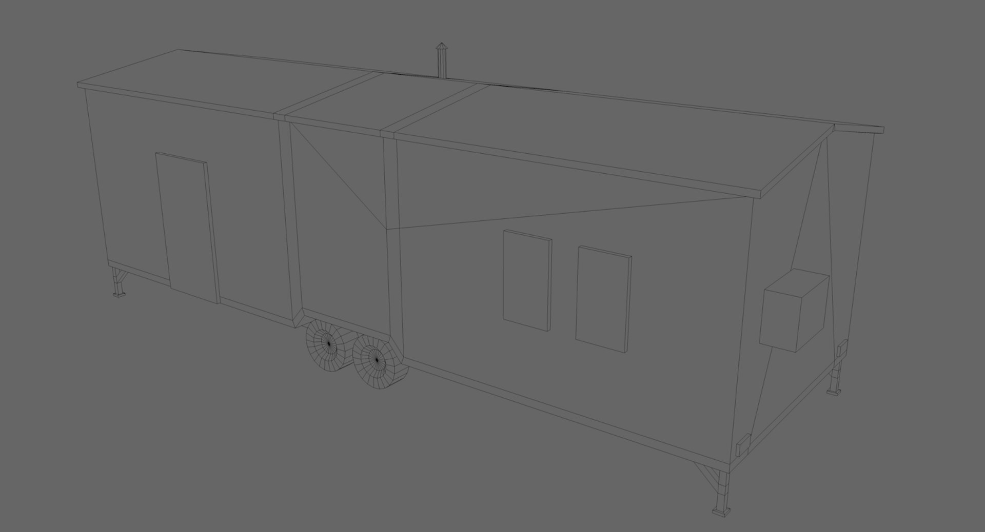 Trailer mobile home 3D model - TurboSquid 1271781