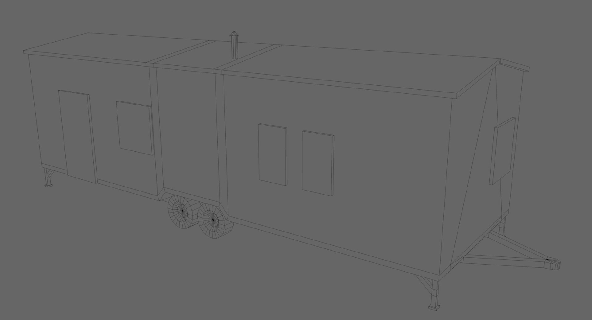 Trailer mobile home 3D model - TurboSquid 1271781