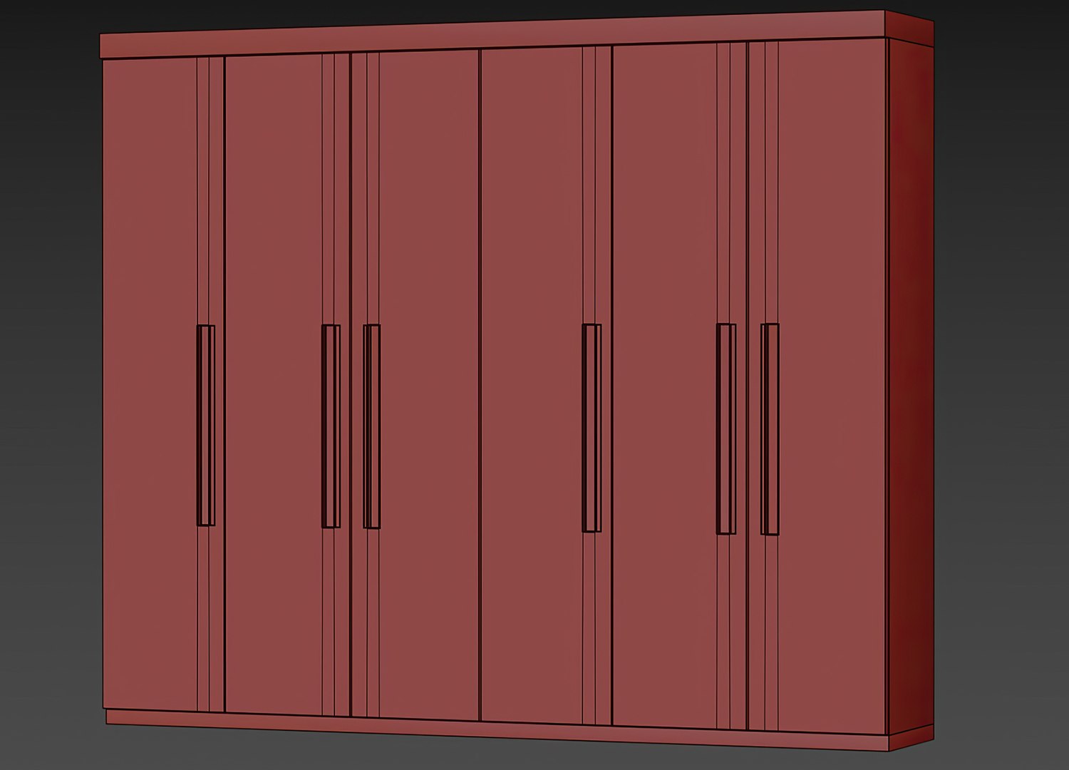 Elio Modern Wardrobe VR1 By Bpoint 3D Model - TurboSquid 2052956