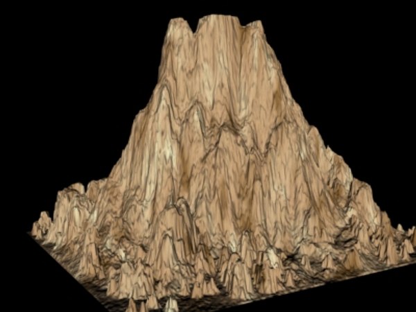 3d model mountain