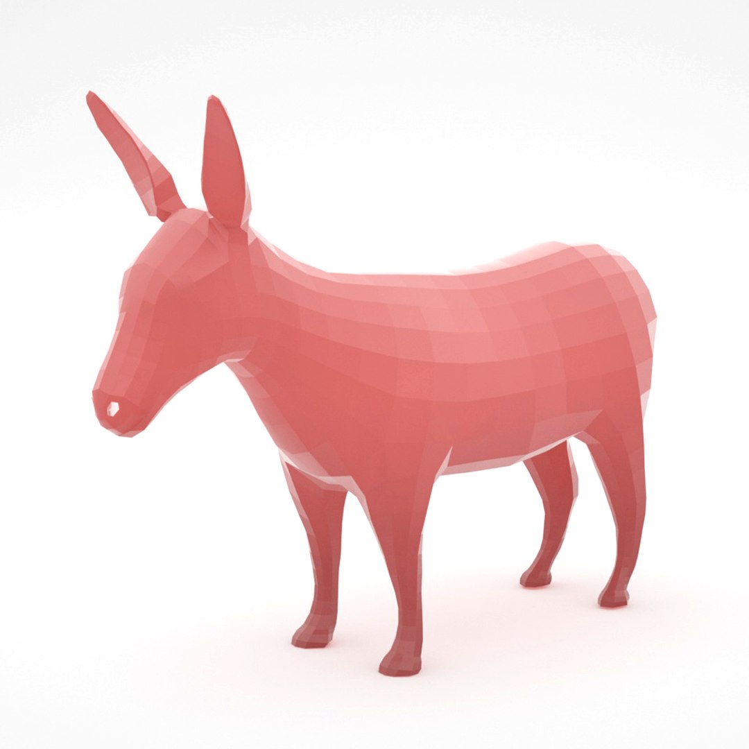 Geometric Donkey Animation Model - TurboSquid 1631785